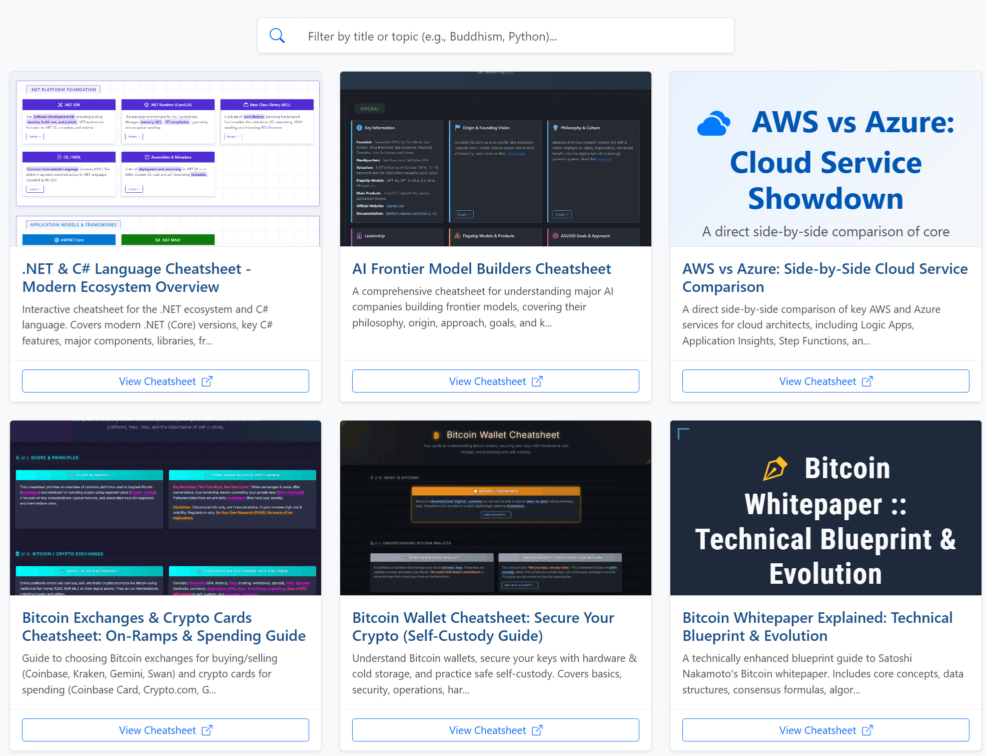 David Veksler's Cheatsheet Portfolio | Custom Cheatsheet Design Services